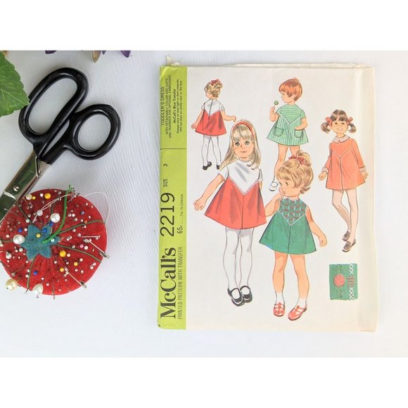 McCall's | Art | 969 Toddlers Dress Sewing Pattern Uncut Detachable ...
